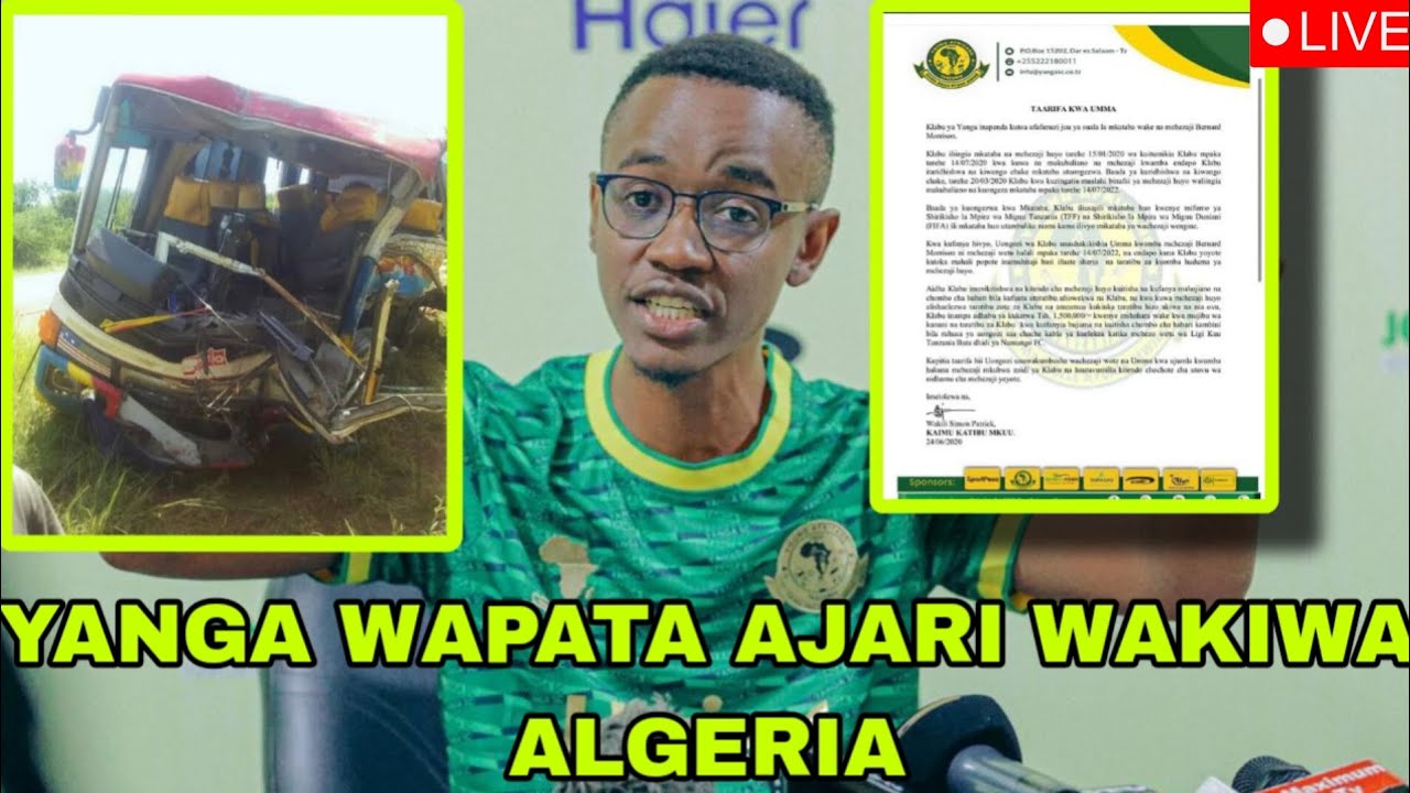 BREAKING NEWS KUTOKA ALGERIA: YANGA WAPATA AJARI YA BASI WAKIWA KWENYE ...
