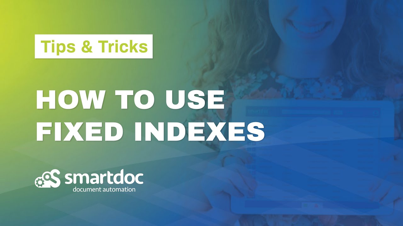 Tips & tricks: Demo fixed indexes (ENG) - YouTube