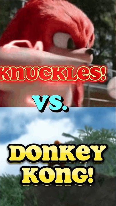 DONKEY KONG VS KNUCKLES THE ECHIDNA ! #gamingshorts #nintendo #sega (Nintendo VS Sega ) - YouTube