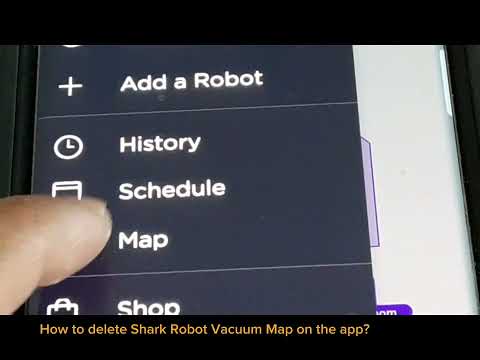 How to delete the map of Shark Robot Vacuum? - YouTube