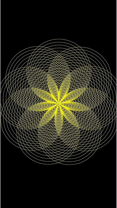 flower design by python turtle #viralshorts - YouTube