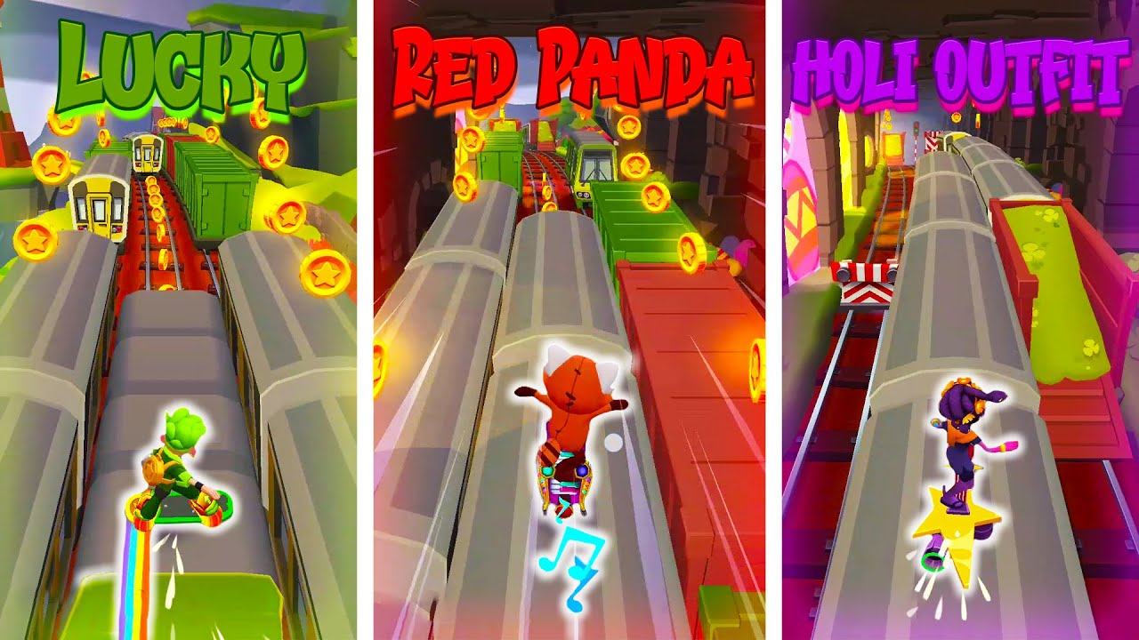 TRYING A NEW CHARACTER "RED PANDA" , "LUCKY" & "HOLI OUTFIT" in Easter ...