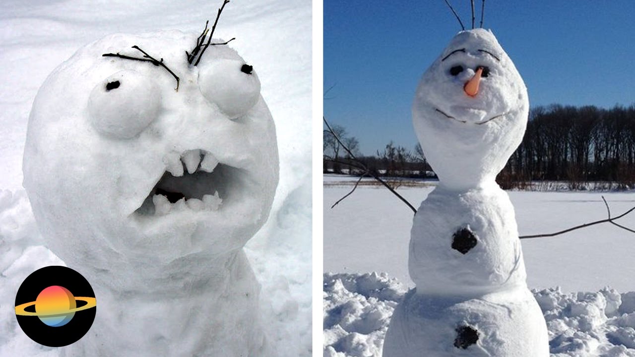 10 epickich bałwanów, które też chciałbyś ulepić - YouTube