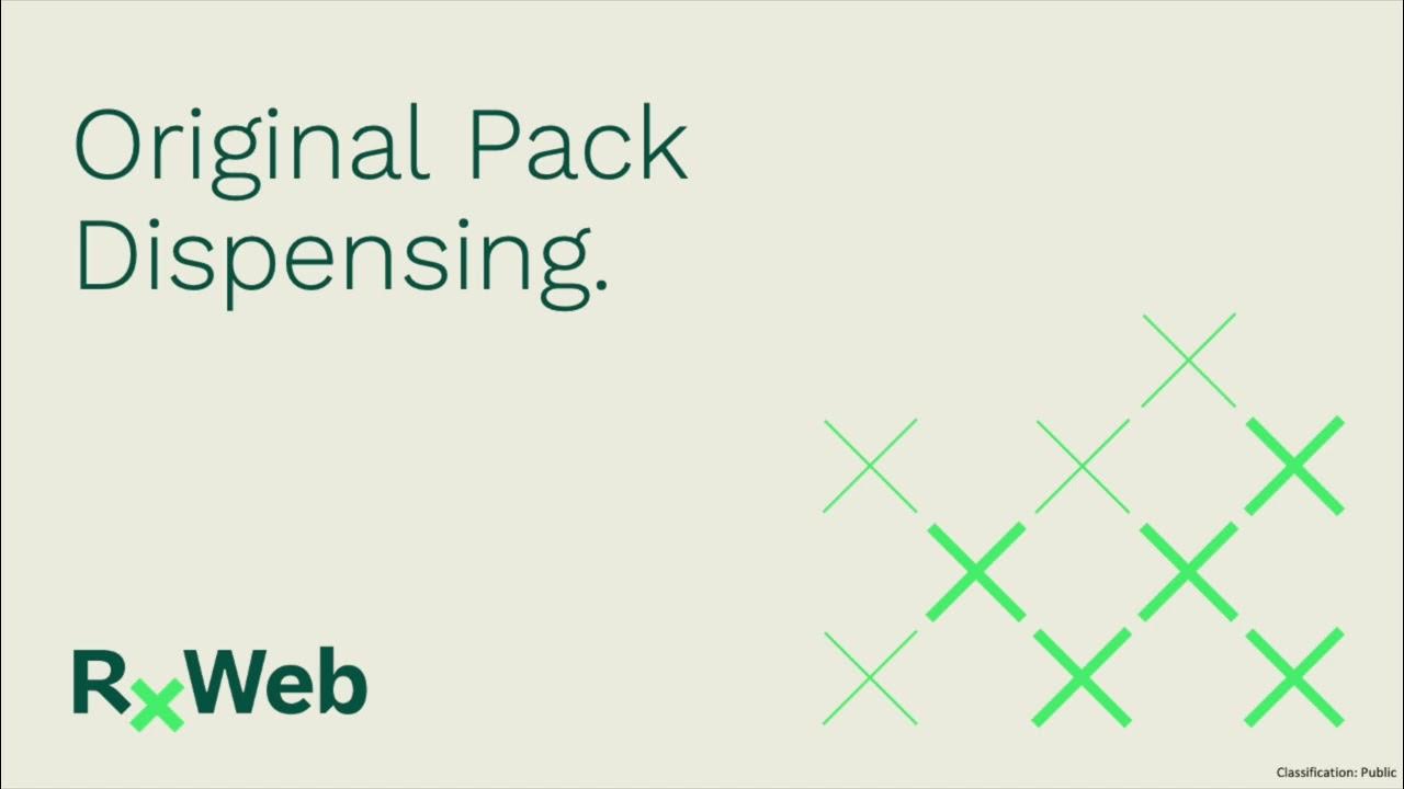 Original Pack Dispensing - RxWeb Video Guide - YouTube