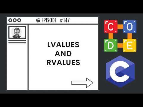 lvalues and rvalues | Ep. 147 | C Programming Language - YouTube