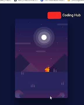 Css animation night, house,moon#programming #viral #creative #Coding #shorts #Codinghub - YouTube