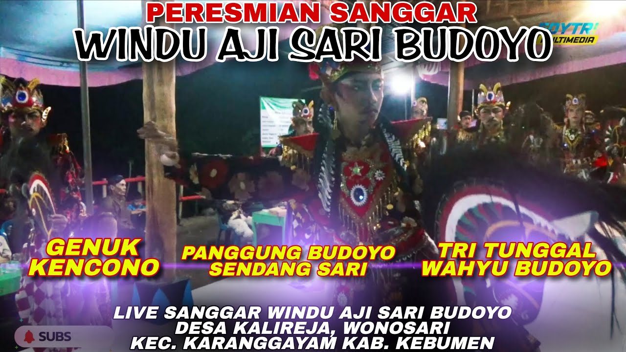 Ebeg PANGGUNG BUDOYO SENDANG SARI📍 Live Sanggar WINDU AJI SARI BUDOYO ...