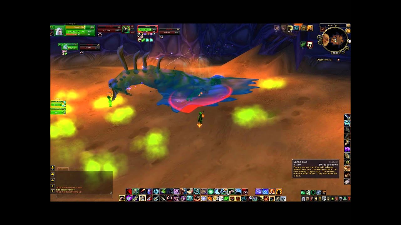 2 Hunters vs Ouro and Viscidus in AQ40 - YouTube