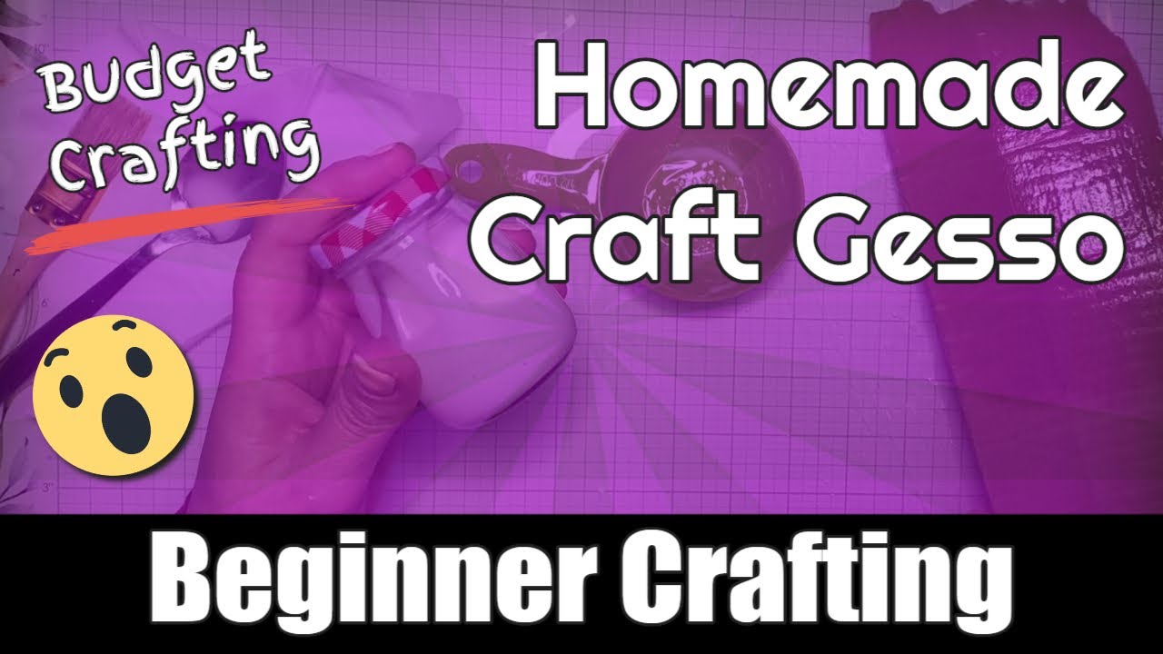 Make your own Gesso primer For Cards & Canvases. Use baby powder or ...