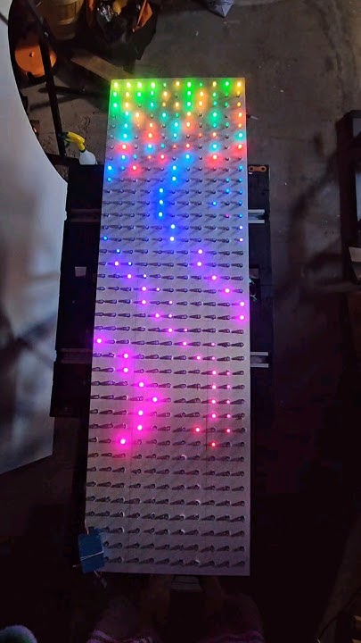 Custom build pixels matrix columns. #diy #ws2811 #xlights #wled #rgb ...