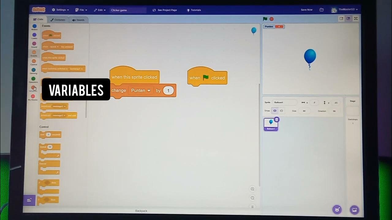 Tutorial: Hoe je een echte clicker game maakt op Scratch! - YouTube