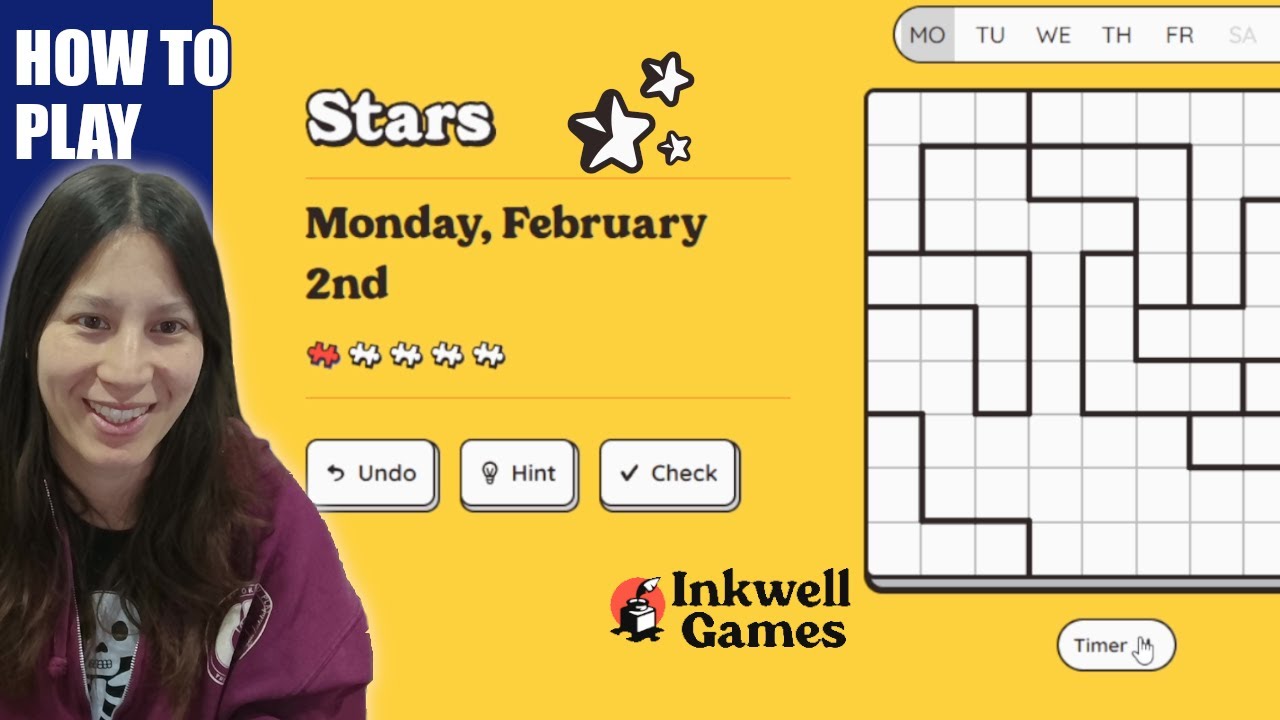 Inkwell Games: Stars - a daily puzzle | Tutorial & Example - YouTube