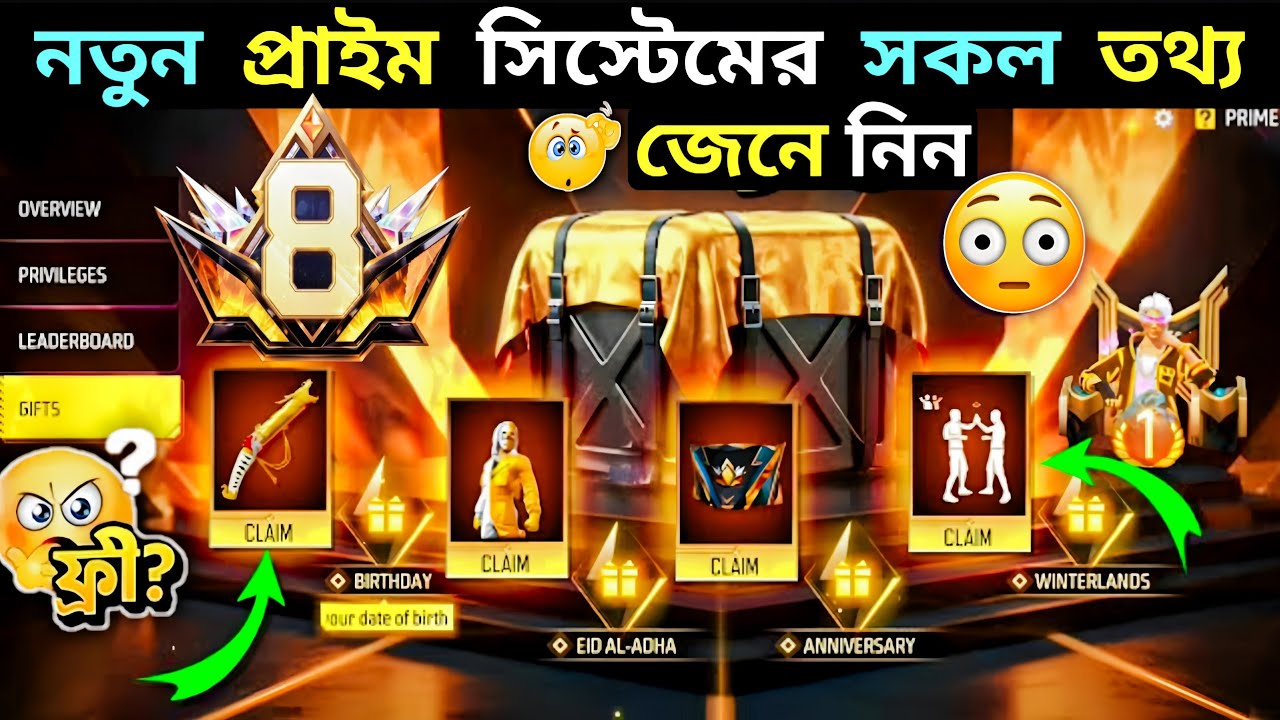 FREE FIRE NEW PRIME BADGE EVENT | PRIME FREE FIRE | FF NEW EVENT TODAY ...