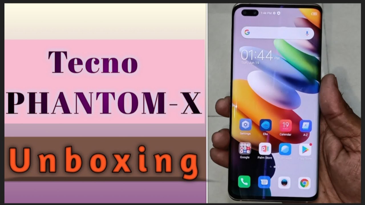 tecno phantom x unboxing: summer sunset colour: curve display phone in ...