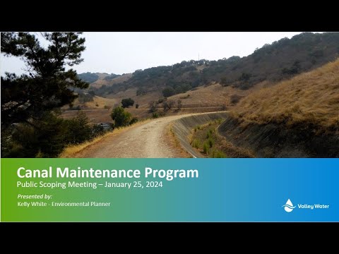 Canal Maintenance Program Notice of Preparation and Scoping Meeting ...