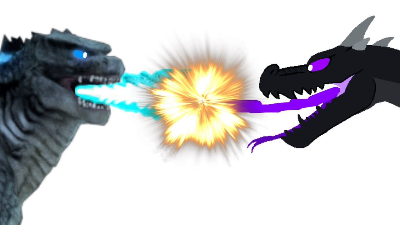 Godzilla vs ender dragon (sticknodes animation) monsterverse vs ...