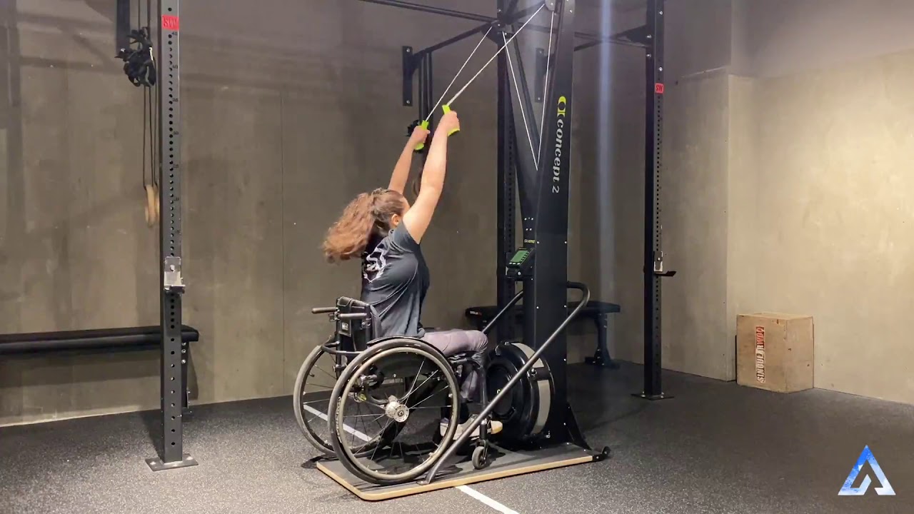CrossFit Adaptado | Cómo hacer Seated SkiErg - YouTube