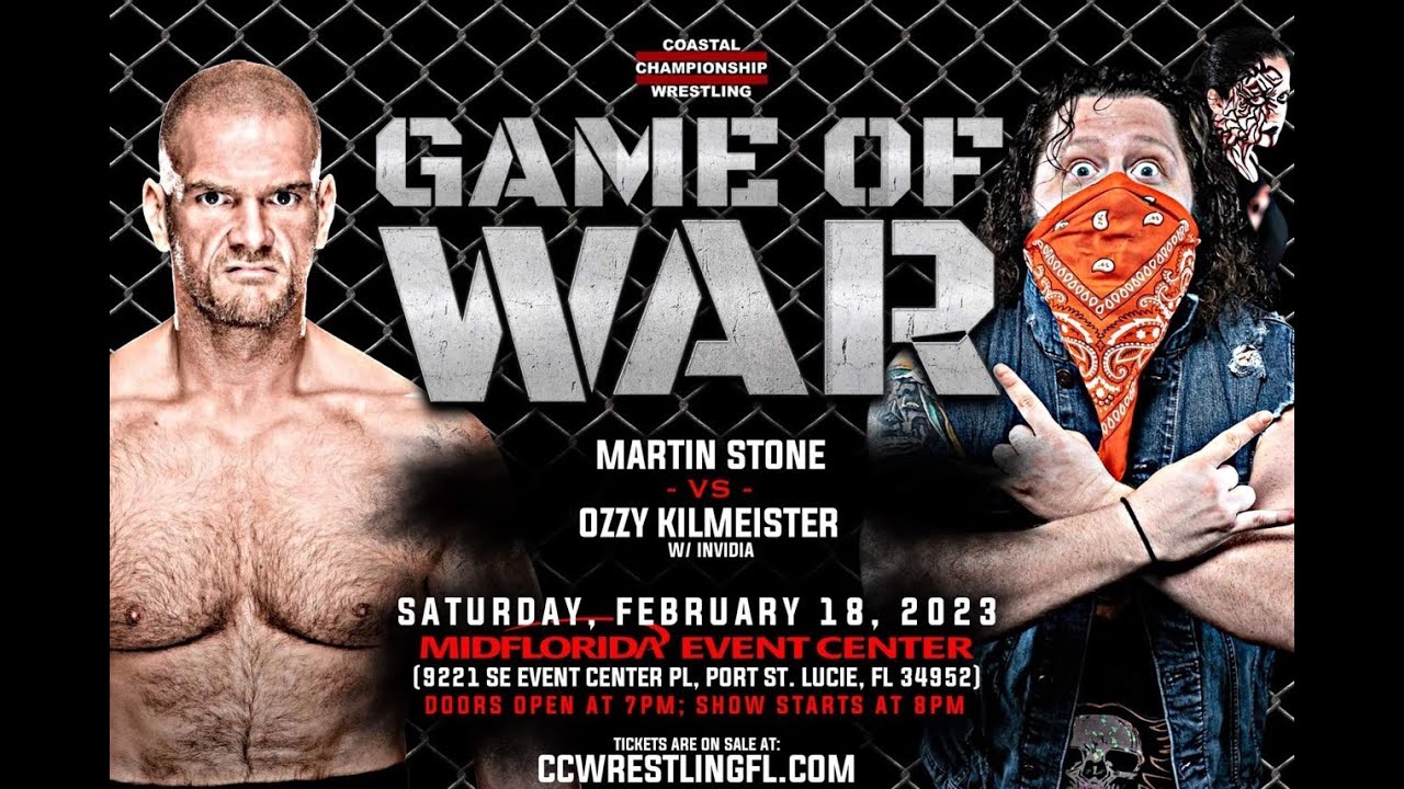 Martin Stone vs. Ozzy Kilmiester, CCW Game of War, Port St Lucie, FL 2. ...