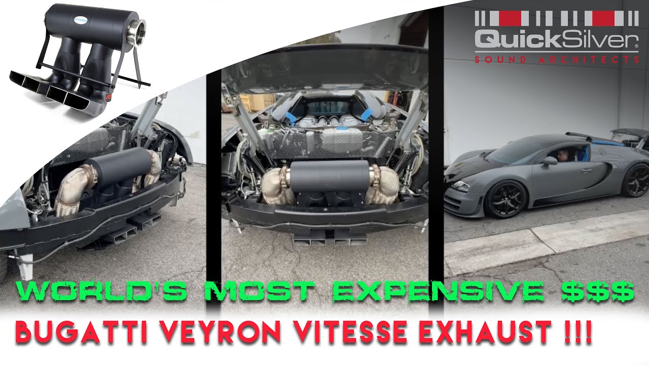 The World's Most Expensive Exhaust for The Bugatti Veyron Vitesse - YouTube