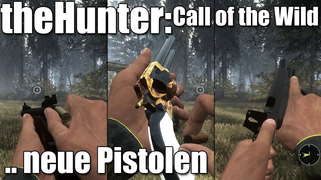 Neue Waffen "Assorted Sidearms Pack" the Hunter: Call of the Wild - YouTube