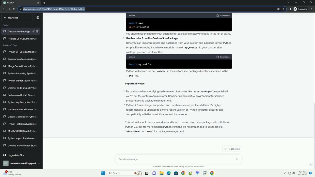How To Use A Custom Site Package Using Pth Files For Python 2 6 Youtube