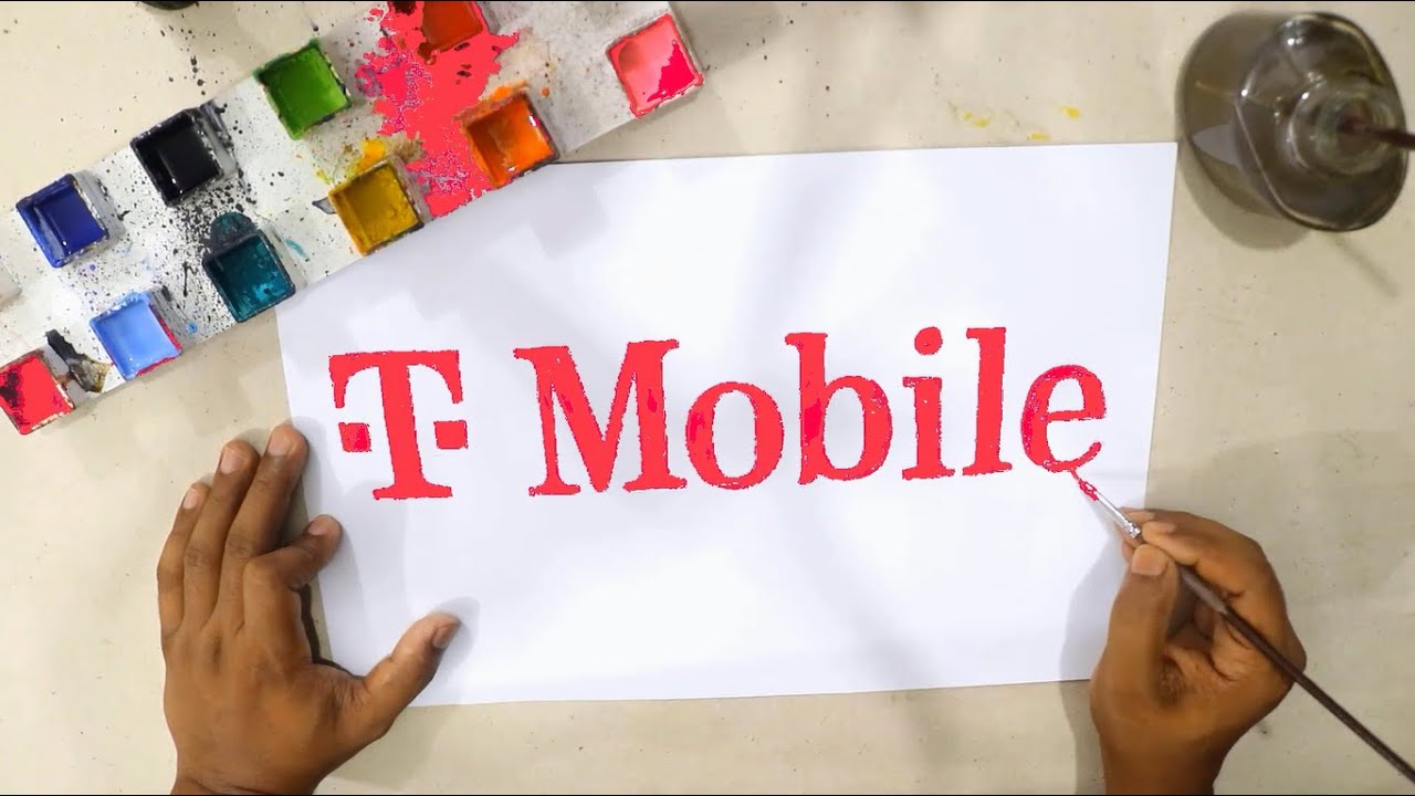 How to draw the T-Mobile logo - YouTube