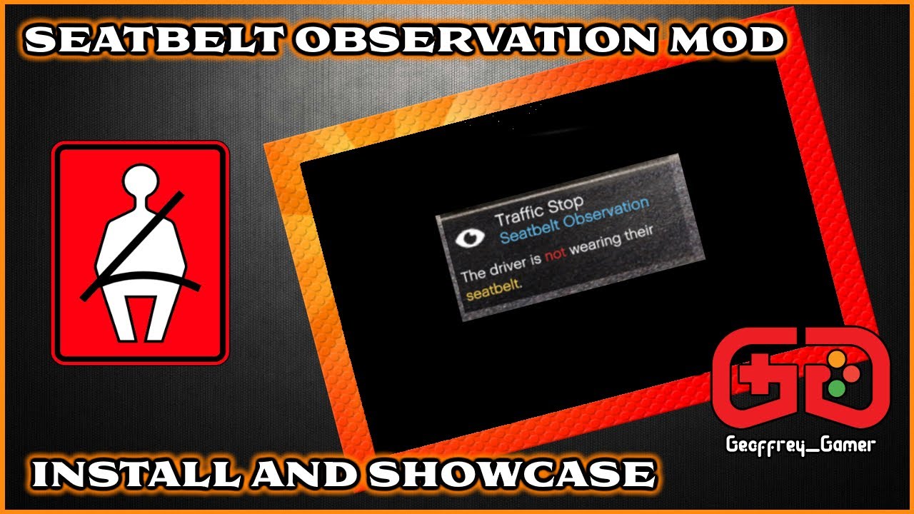 Seatbelt Observation | Install and Showcase | LSPDFR | GTA V - YouTube
