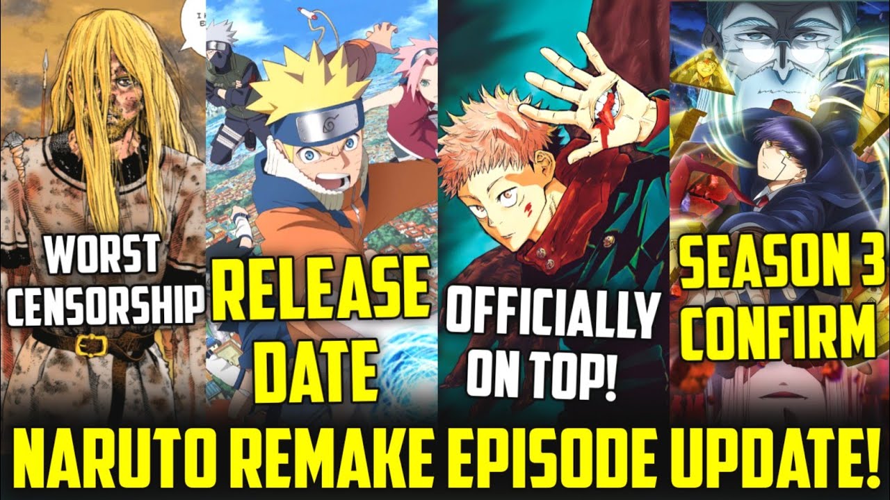 Naruto Remake Release Date! | JJK Officially on Top | Mashle Season 3 ...