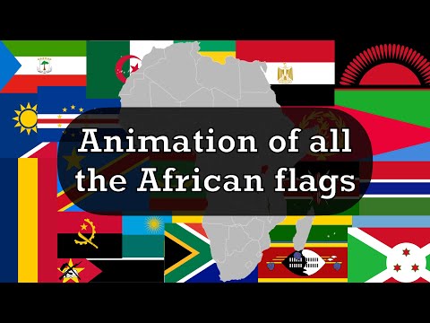 Animation of all the African flags
