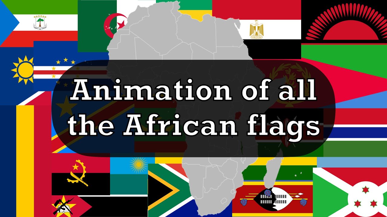 Animation of all the African flags - YouTube