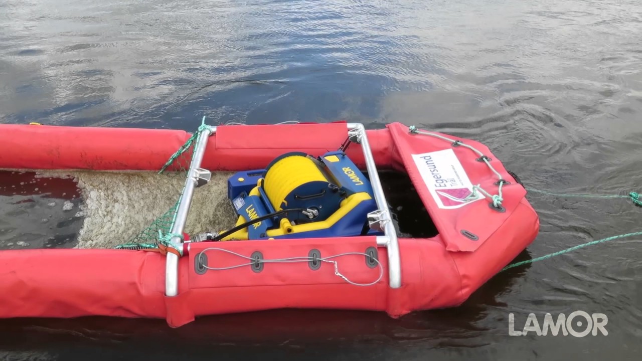Lamor River MOS 15 Sweeper System - YouTube