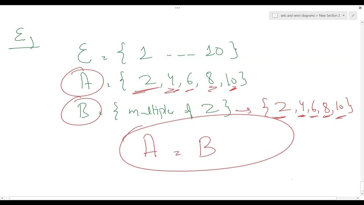 Sets And Venn Diagrams - O Level / IGCSE Maths (Part 3) - YouTube
