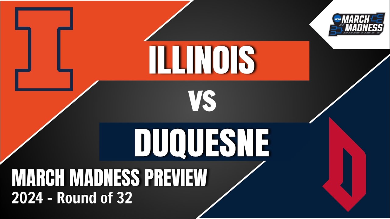 Illinois vs Duquesne Preview and Predictions! - 2024 March Madness ...