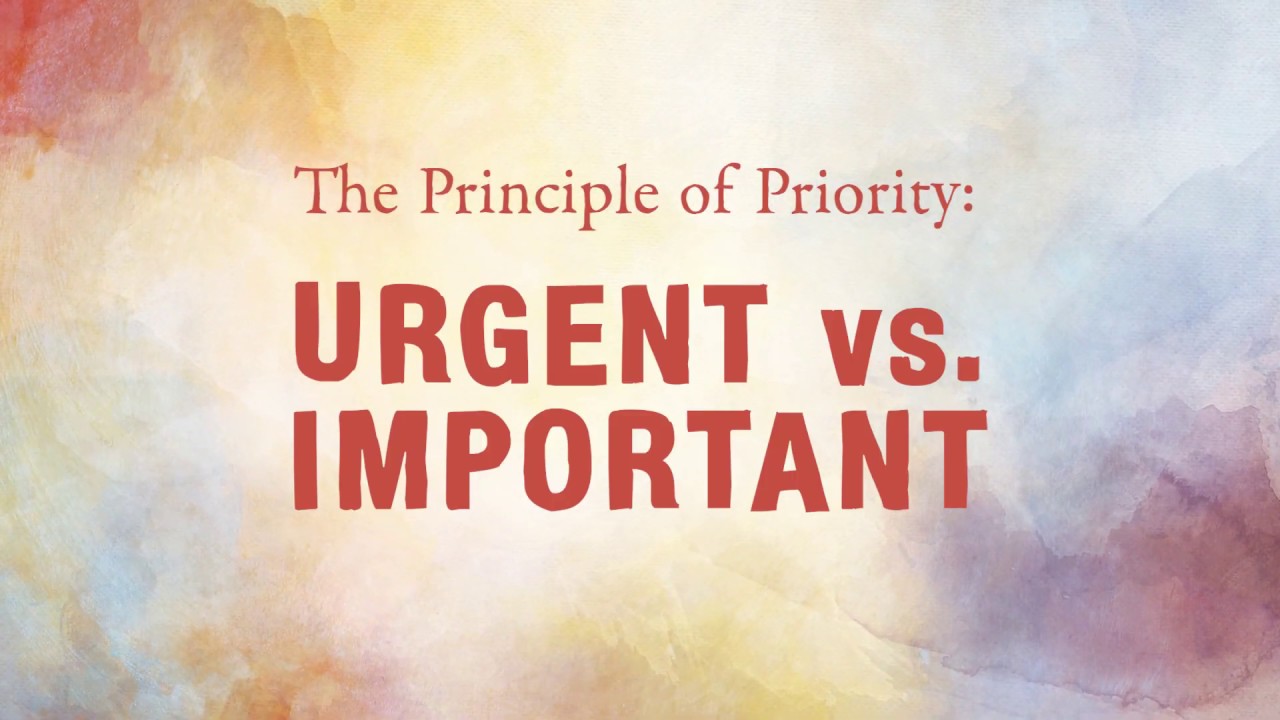 Urgent or Important? Which is Priority? - Easy Answer! - YouTube