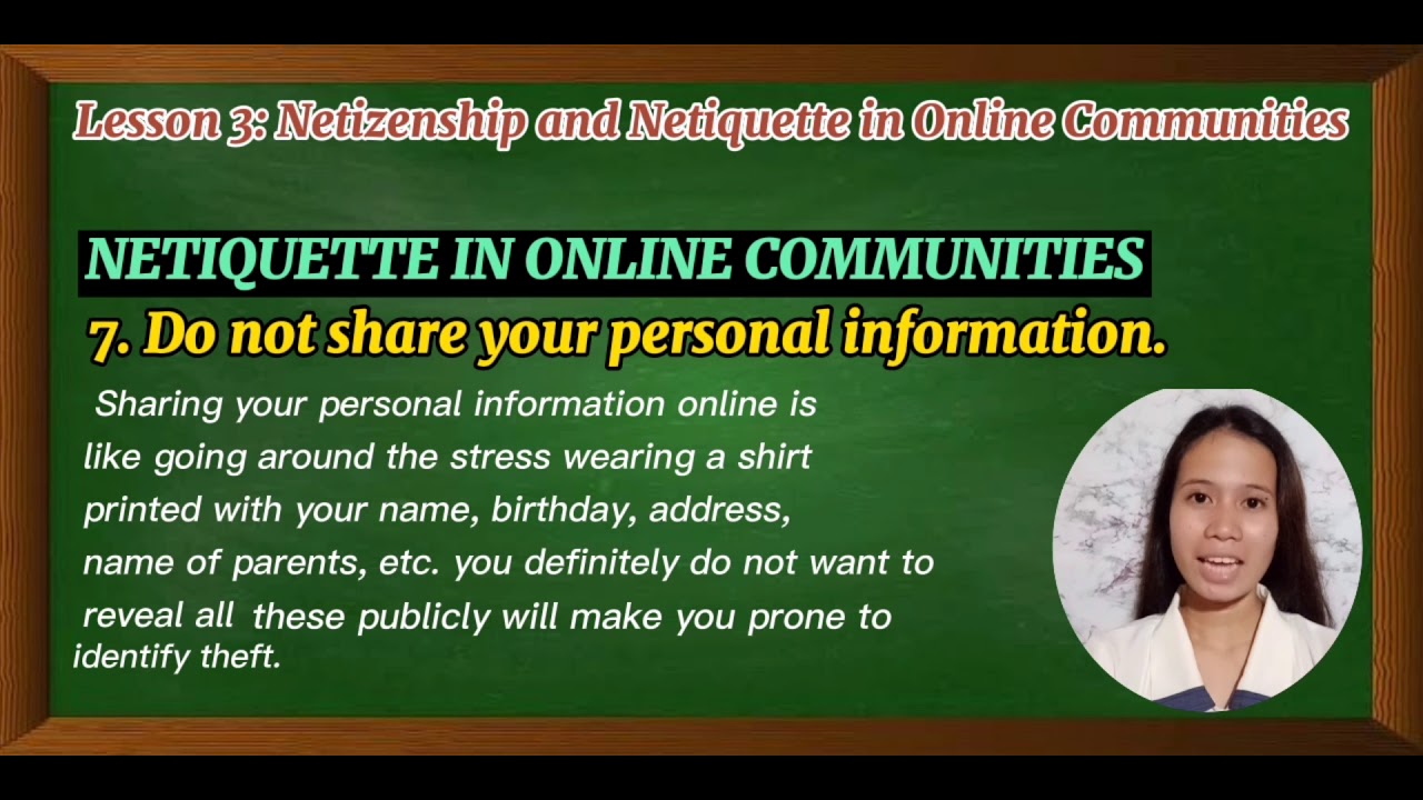 Netizenship and Netiquette in Online Communities - YouTube