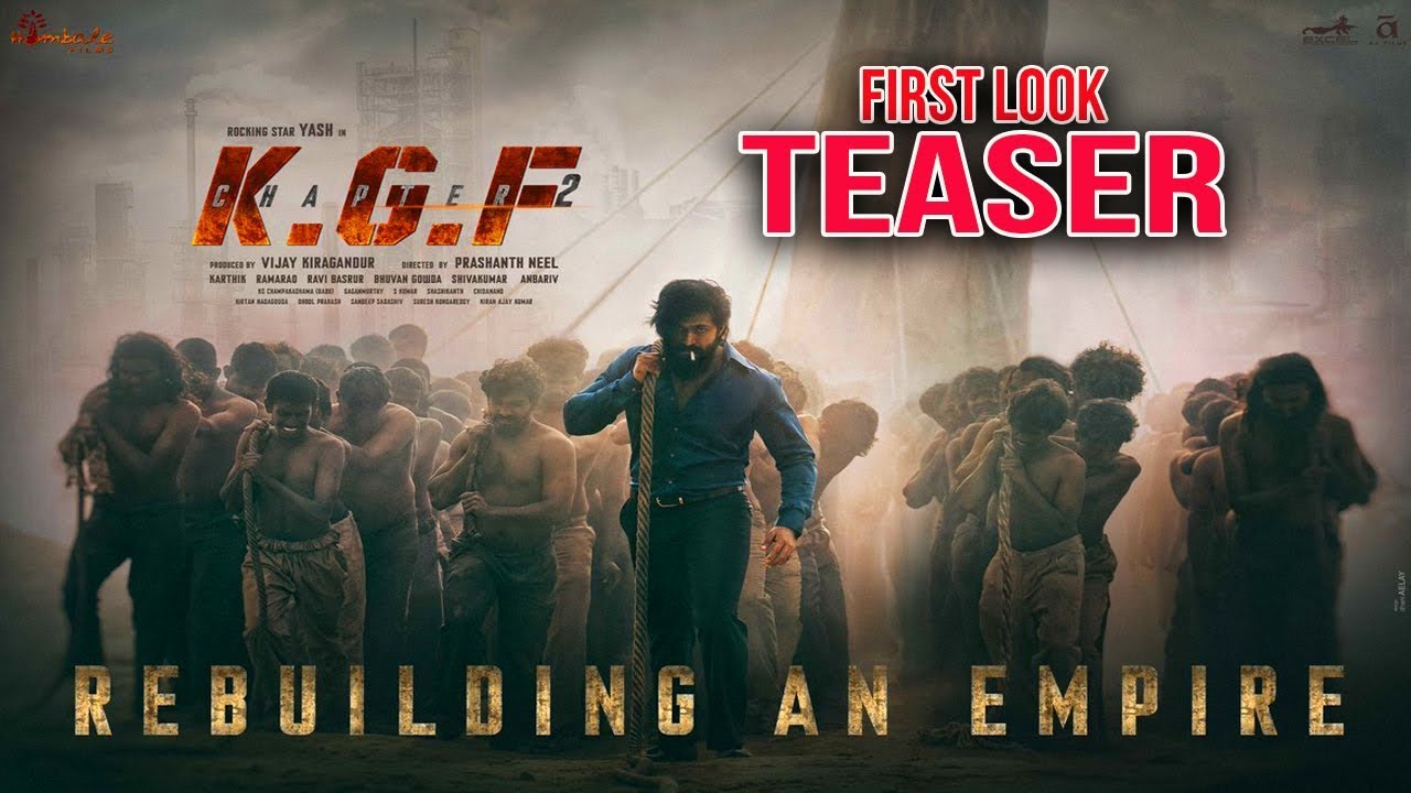 KGF Chapter 2 First Look Teaser | KGF 2 First Look | Yash | Prashanth ...
