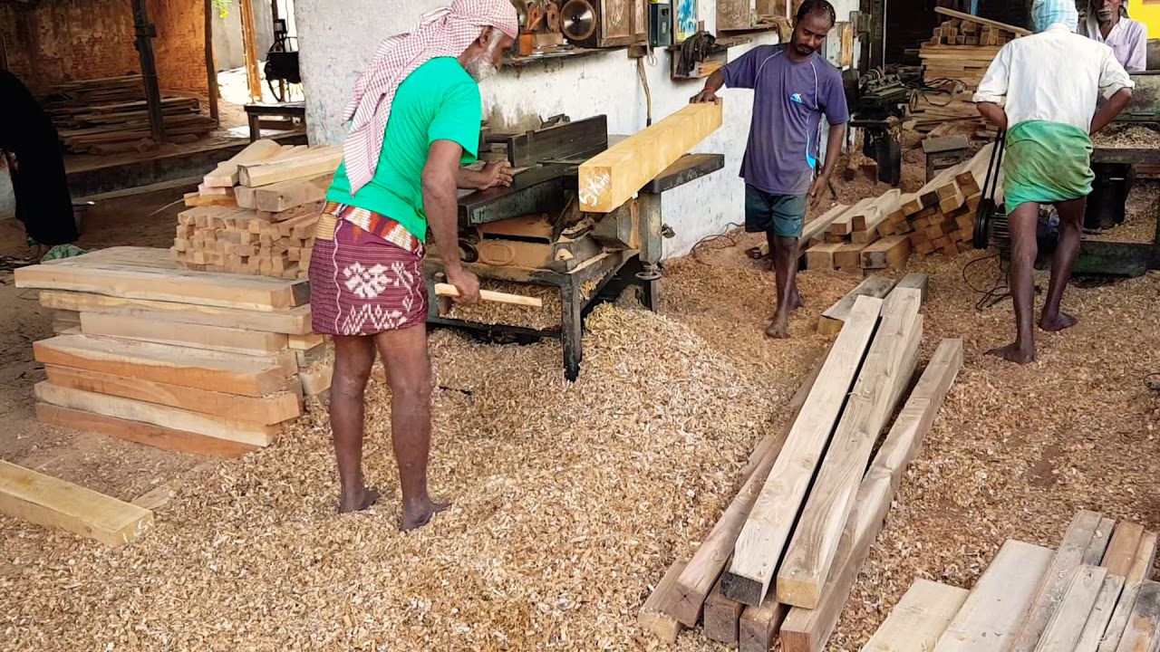 First Class African Teak Wood Resting for Doors and Windows - YouTube