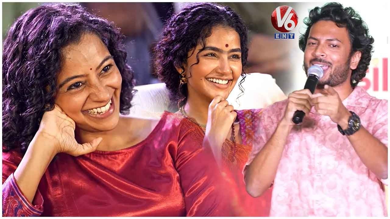 Actor Rag Mayur Fun With Darshana & Anupama @ Paradha Movie Pre Release ...