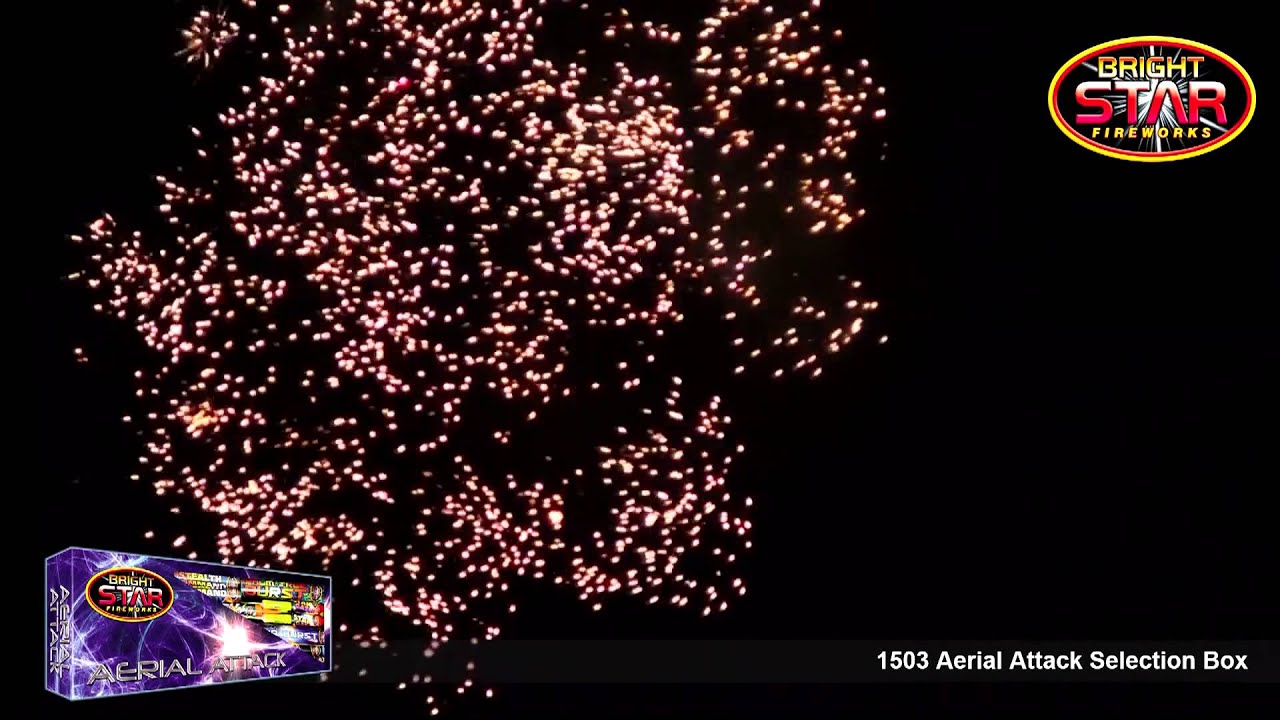 Bright Star Aerial Attack Selection Box - 22 Aerial Fireworks ...