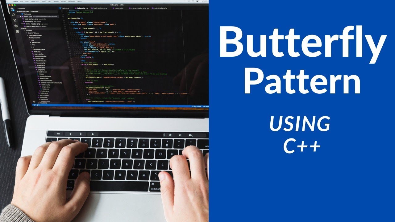 Butterfly Pattern C Butterfly Pattern Code Butterfly Pattern Cpp Youtube 6160