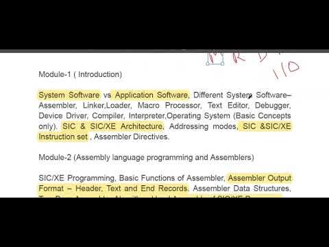 KTU CST305 | SYSTEM SOFTWARE Revision - YouTube