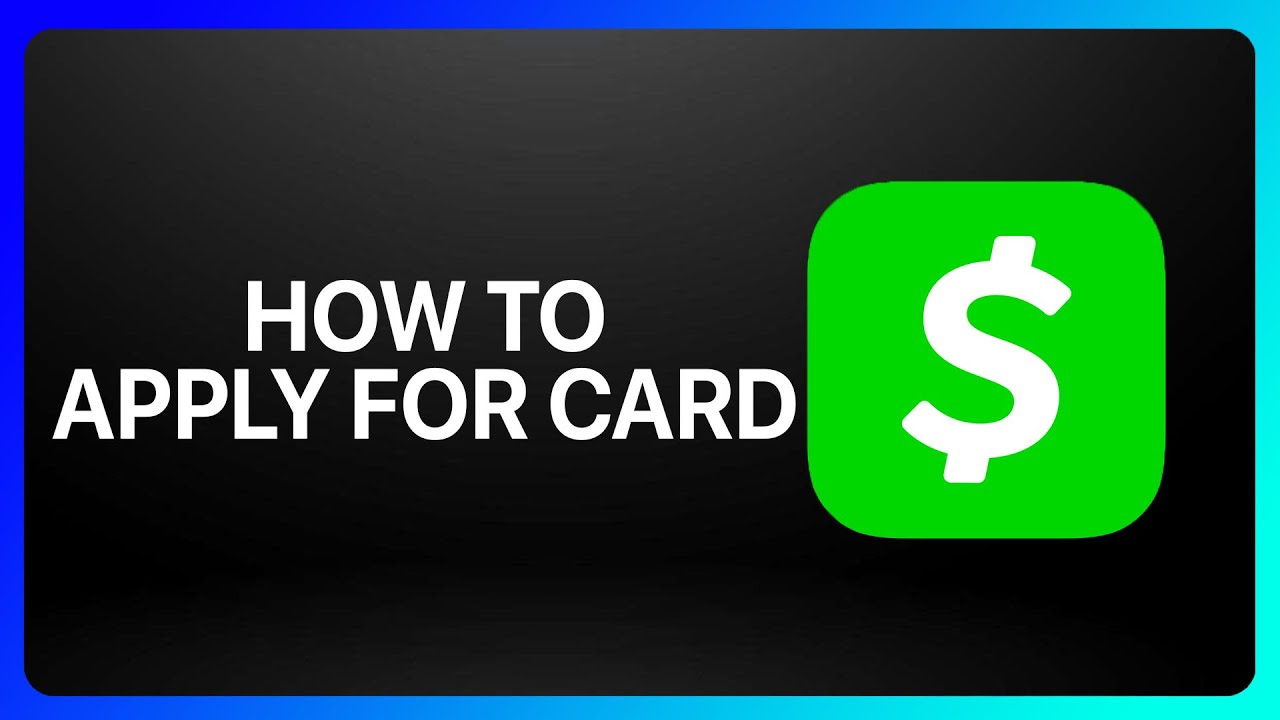 How To Apply For Cash App Card Tutorial - YouTube