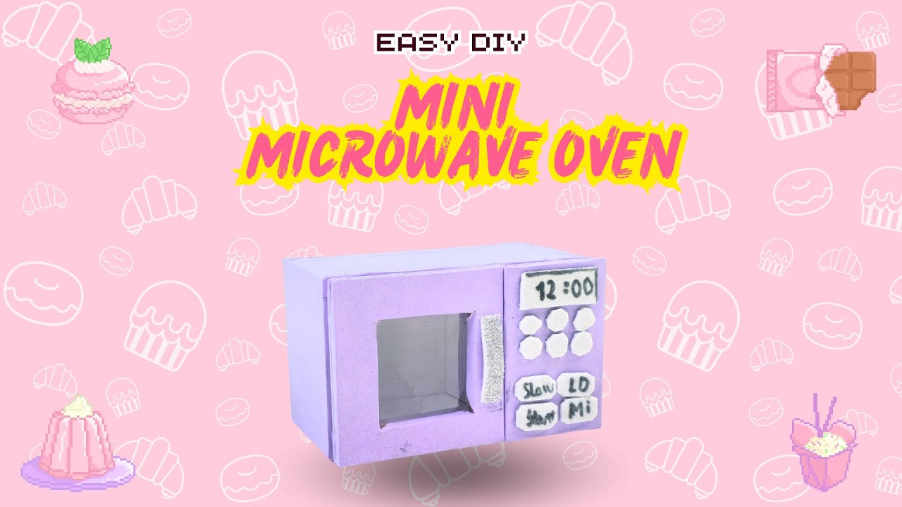 How to Make a Cardboard Microwave Oven | DIY Miniature Microwave Oven ...