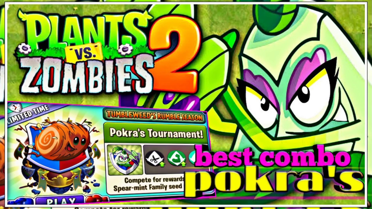 Plants vs zombies 2 arena : the best combo pokra's max level game play ...