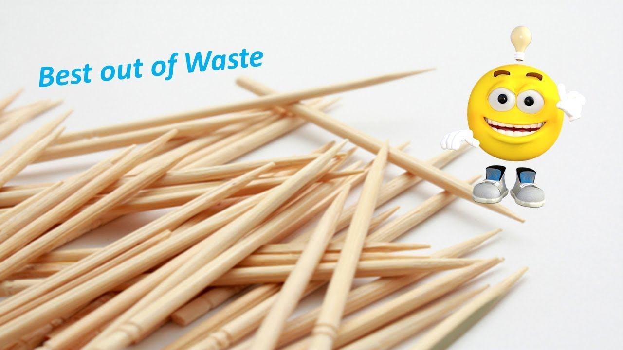 How to reuse toothpicks to make awesome crafts| Very easy craft idea ...