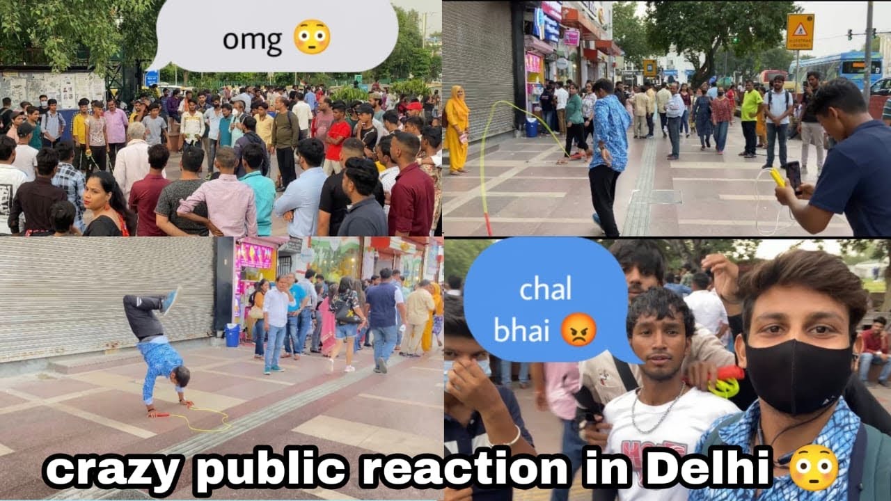 Crazy public Reaction Rope Skipping in delhi😳|| Ankit skipper || - YouTube