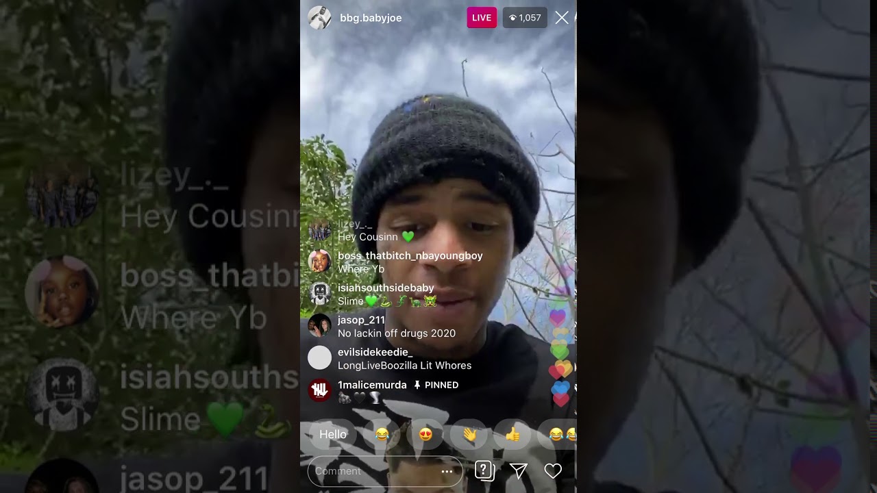 bbg.babyjoe on live speaks on getting shot - YouTube