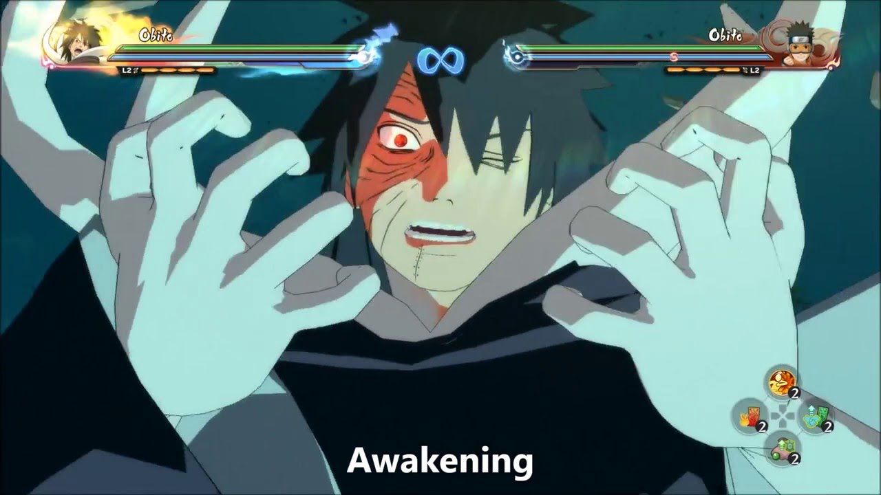 Naruto Shippuden Ultimate Ninja Storm 4 - Obito Rampaging Moveset - YouTube