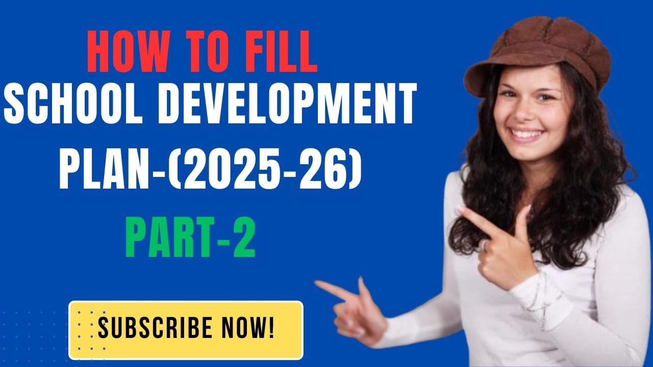 "How to Fill School Development Plan 2025-26 |(12-22 Items) Part -2 | Step-by-Step Guide" - YouTube